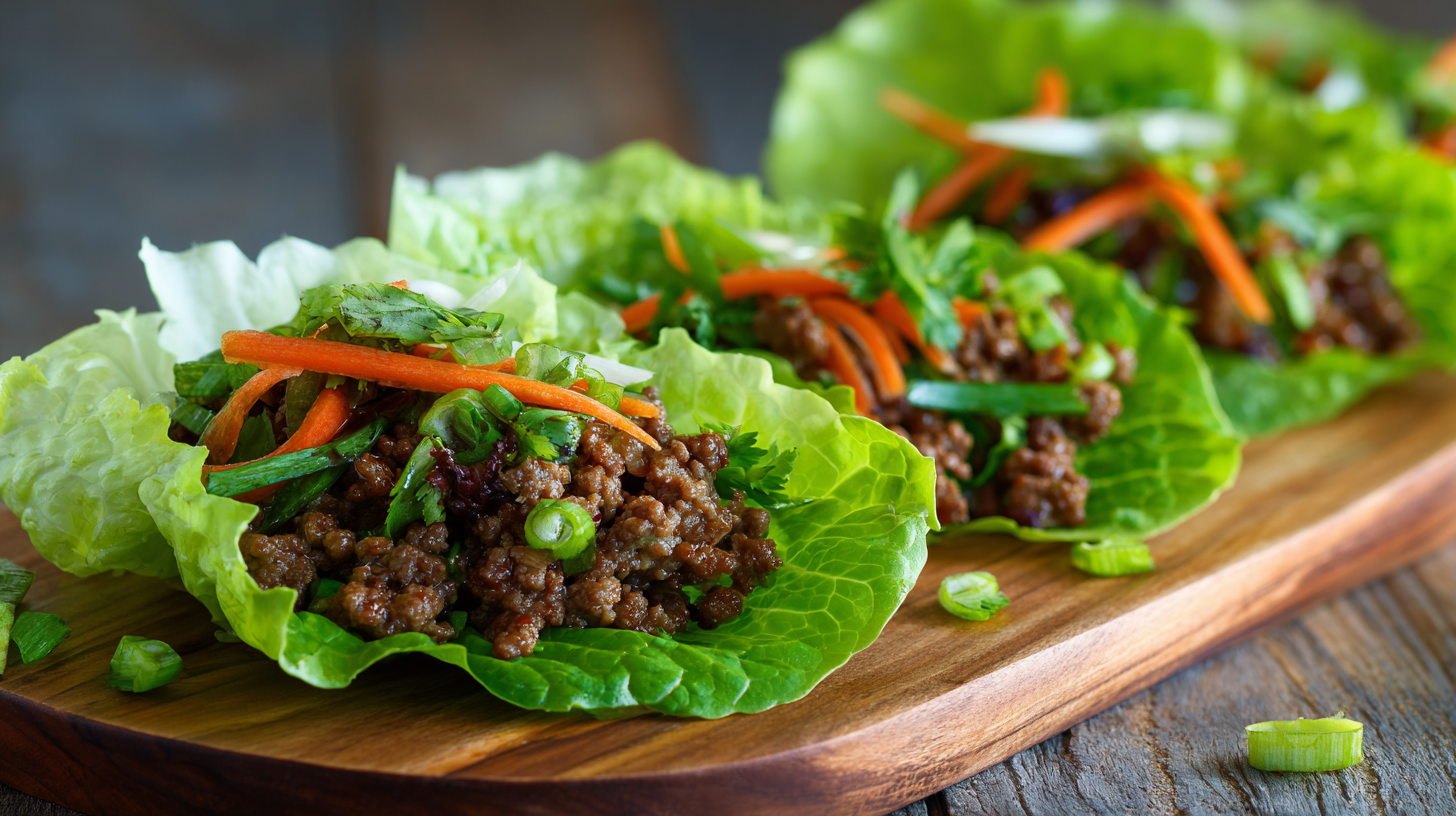 20-Minute Asian-Style Ground Beef Lettuce Wraps (A Fun Friday Favorite ...