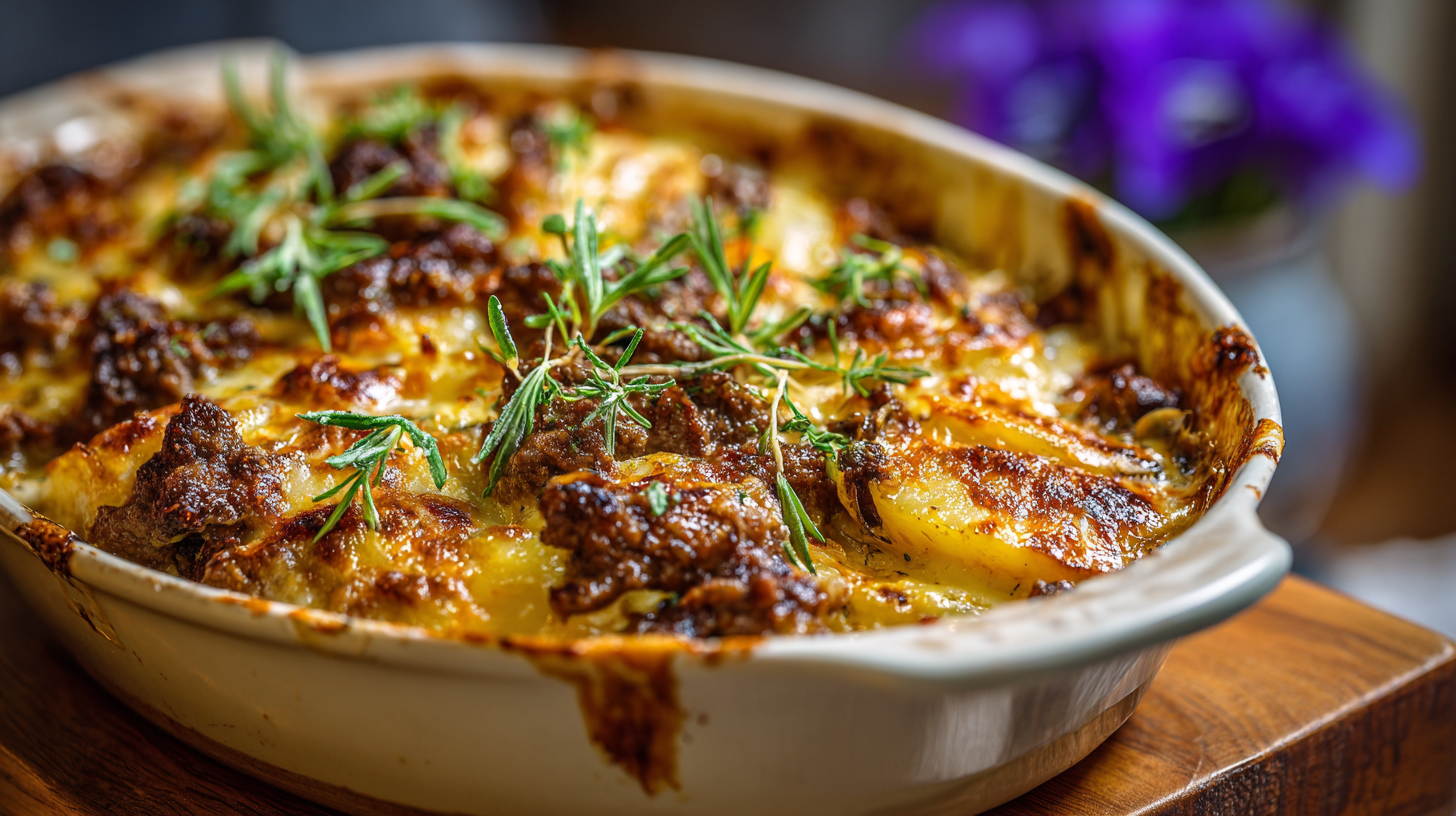 The Ultimate Creamy Beef and Potato Gratin Dinner Recipe (Pure Comfort ...