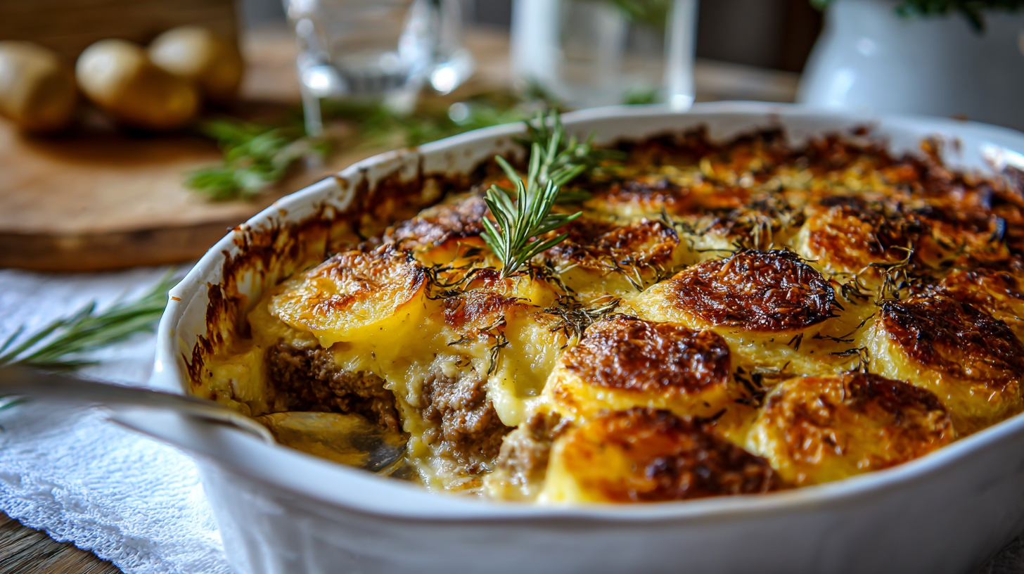 The Ultimate Creamy Beef and Potato Gratin Dinner Recipe (Pure Comfort ...